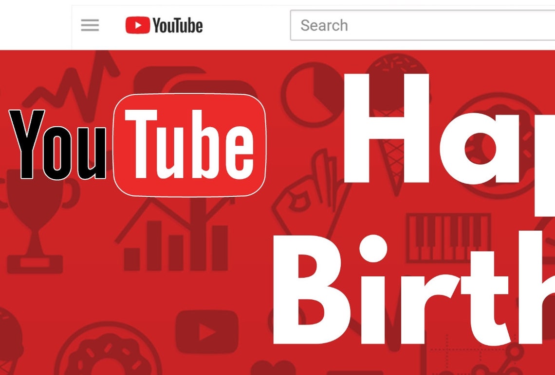 Youtube Happy Birthday Custom Vinyl Banner Poster Print - Etsy