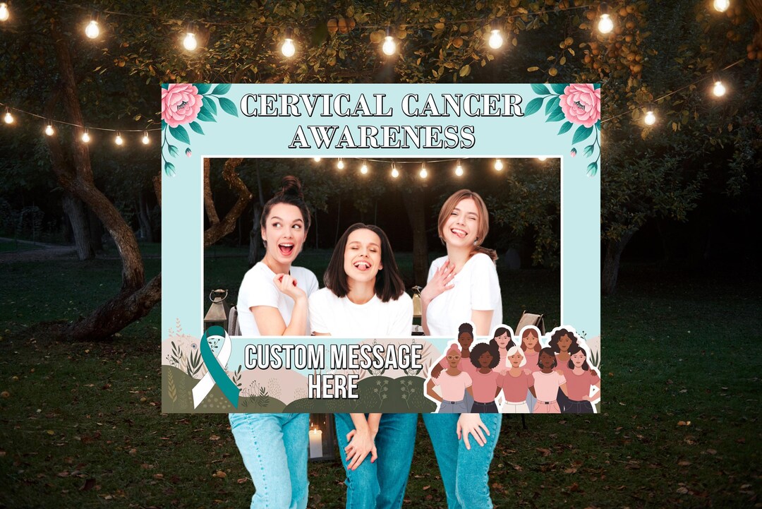 Cervical Cancer Awareness, Custom Message Prop, DIY Photo Booth Props ...