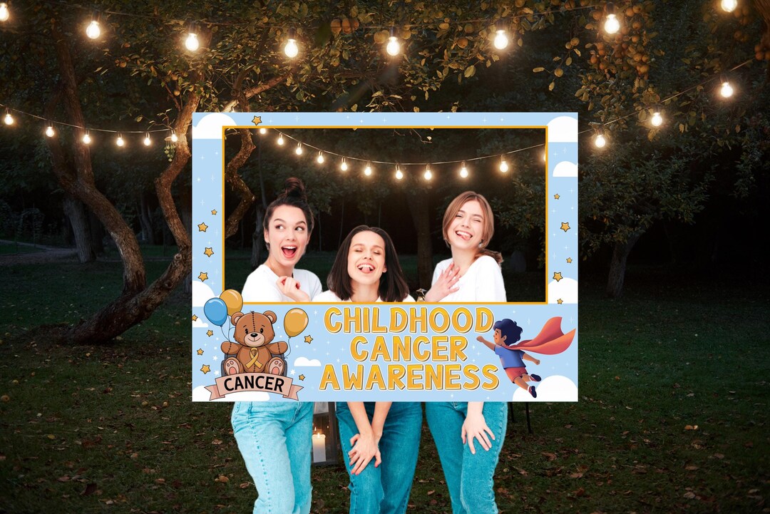 Childhood Cancer Awareness, DIY Photo Booth Props, Photo Booth Selfie ...