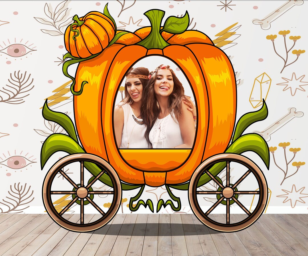 Pumpkin Carriage, Vehicle Theme, DIY Photo Booth Props, Photo Booth ...