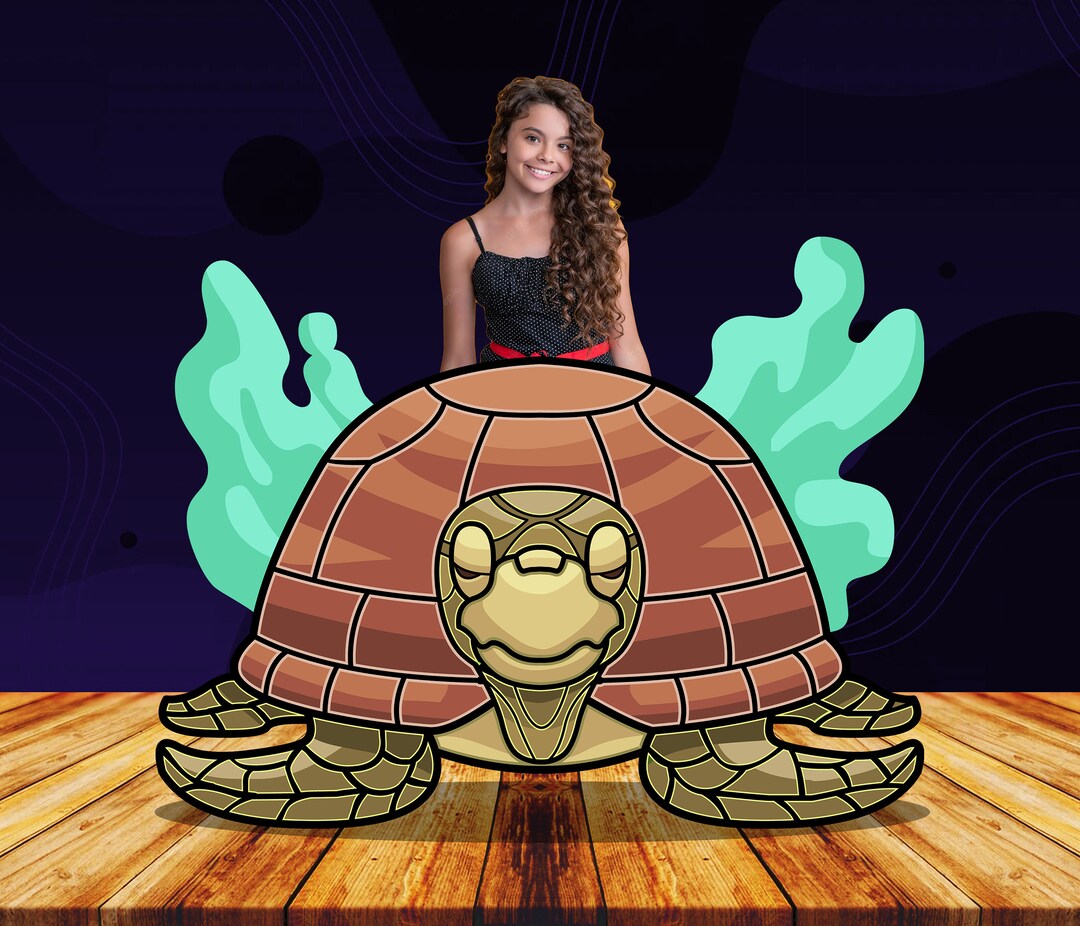 Turtle, Photo Prop, Birthday Party DIY, Photo Booth Selfie Frame - Etsy