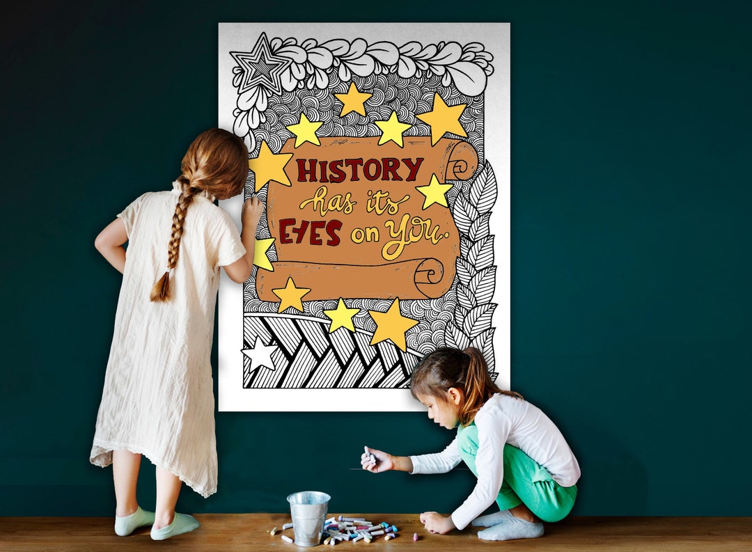 History Has Its Eyes on You Hamilton Song Lyric Coloring - Etsy