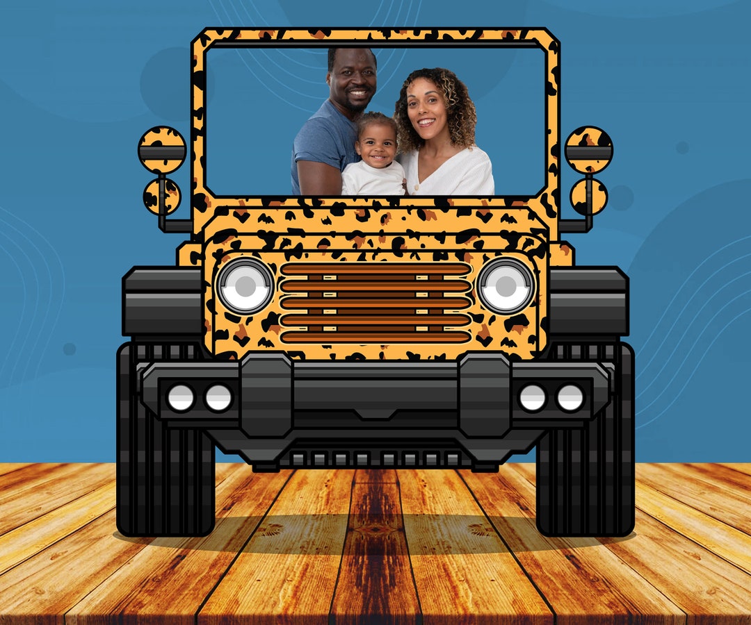 Cheetah Printed Car, Vehicle Theme, DIY Photo Booth Props, Photo Booth ...