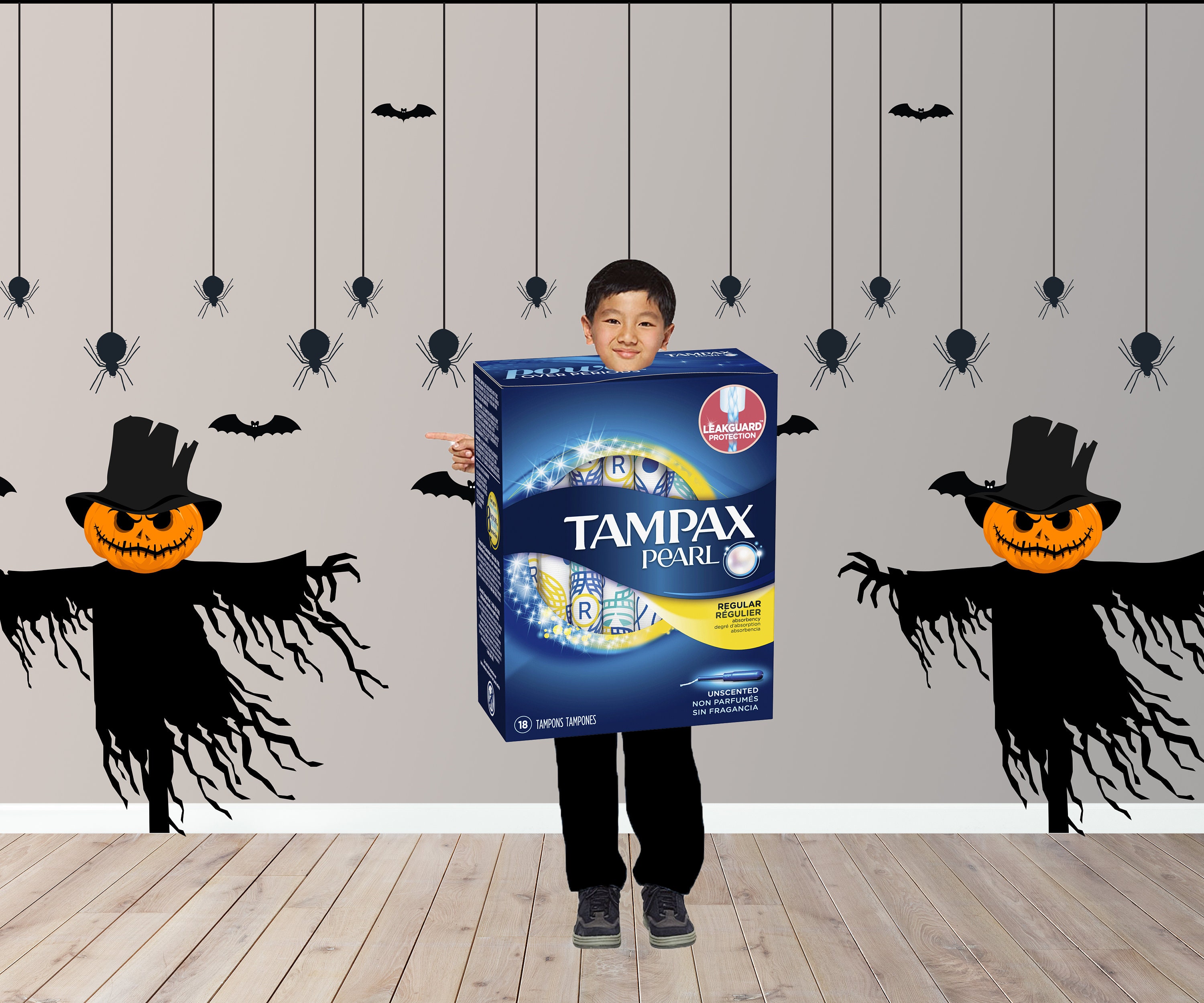 Tampon Halloween Costume, Photo Prop, DIY Poster, Photo Booth Selfie ...