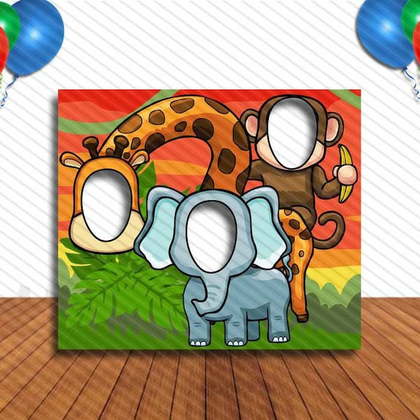 Face in Hole Cardboard Cutout - Etsy