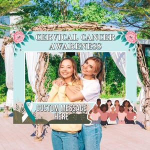 Cervical Cancer Awareness, Custom Message Prop, DIY Photo Booth Props ...