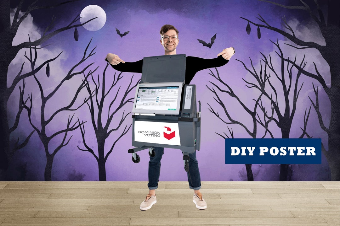 Voting Machine Halloween Costume, Photo Prop, DIY Poster, Personalized ...