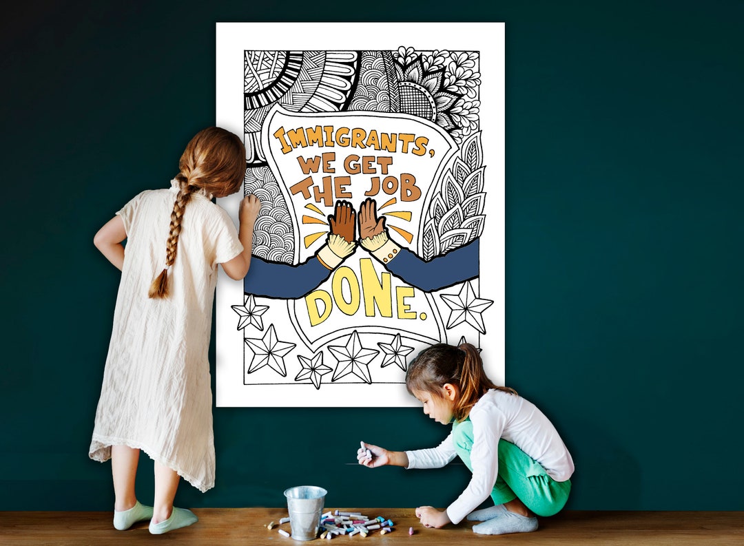 Immigrants We Get the Job Done, Hamilton Song Lyric Coloring Page ...