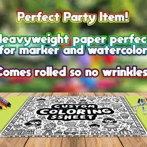 Custom Coloring Page, You Design We Create, Jumbo Coloring Book Pages ...