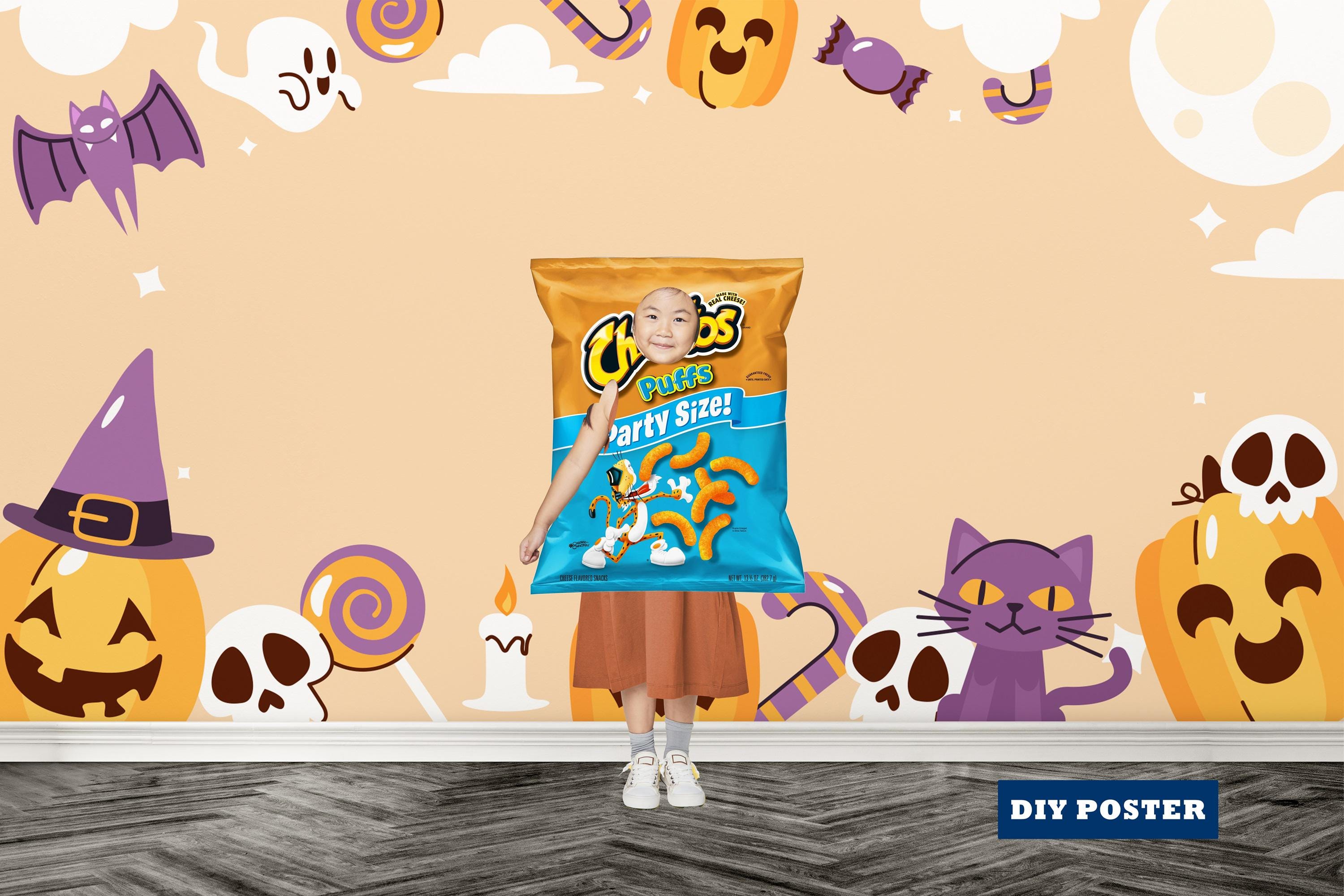 Cheetos Puffs Halloween Costume, Photo Prop, DIY Poster, Photo Booth ...