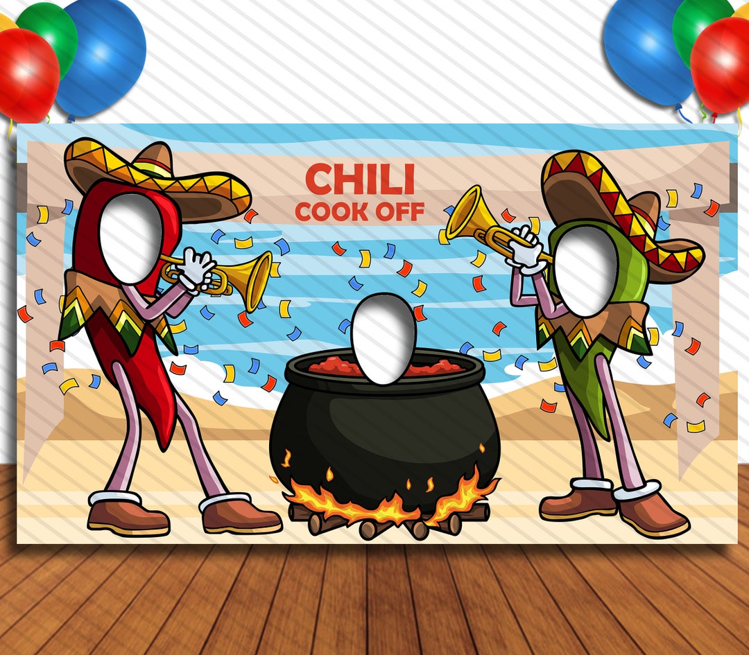 Chili Cook-off DIY Hole in Face Cutout: Game Day Party Prop (42x72") - Etsy