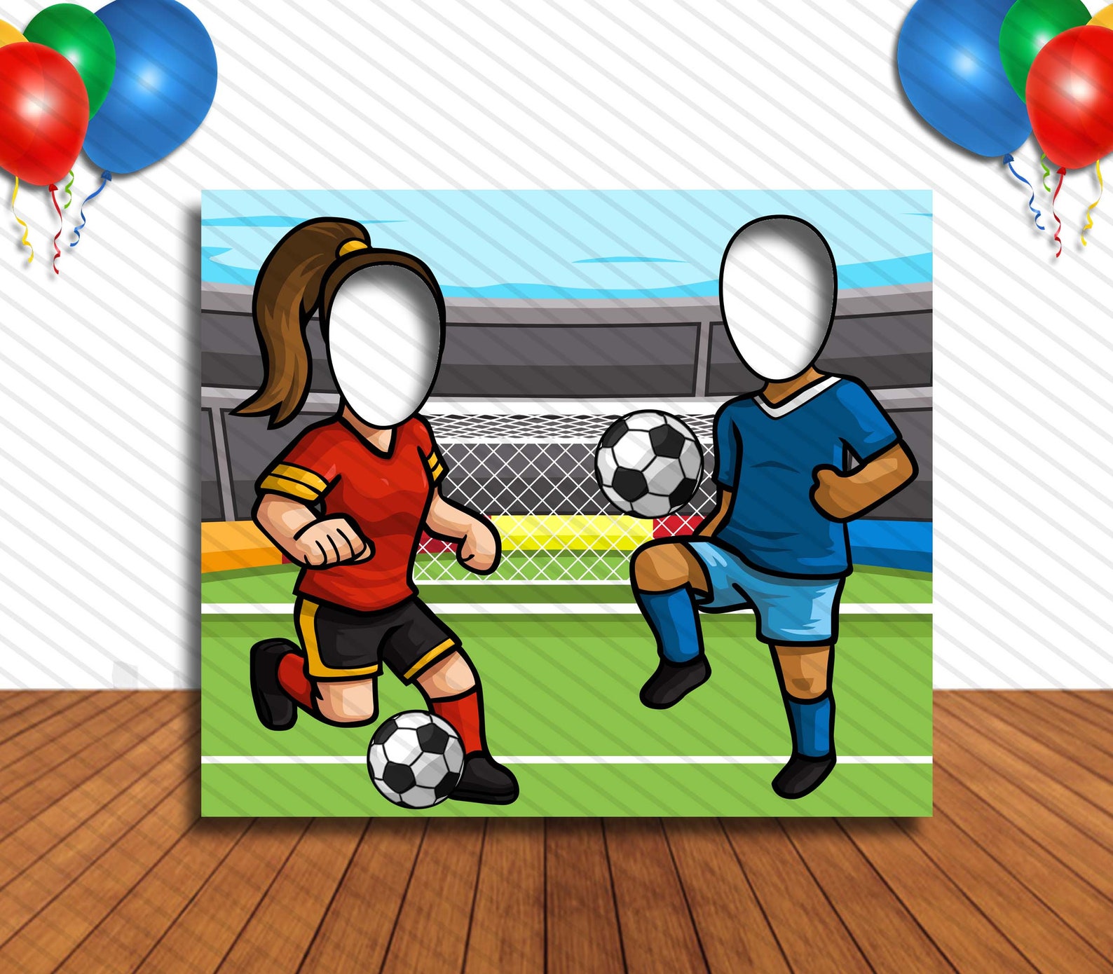 Soccer Players Hole in Face Party Selfie Photo Prop Sports - Etsy