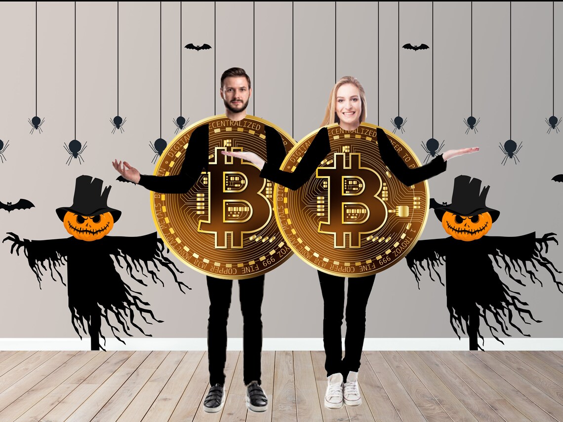Bitcoin Halloween Costume, Photo Prop, DIY Poster, Photo Booth Selfie ...
