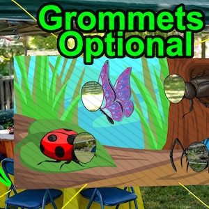 Insects Theme Face Cutout, 42x72 Photo Stand-in, Party Selfie Photo ...