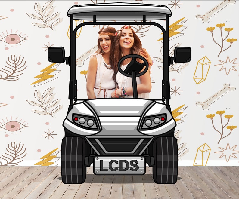 White Golf Cart Photo Prop Toy Car DIY Personalized - Etsy