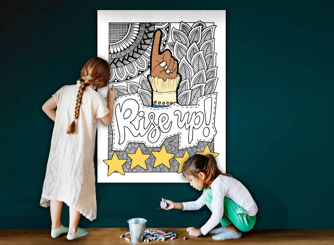Rise Up, Hamilton Musical Coloring Page, Large Coloring Sheet, Giant ...
