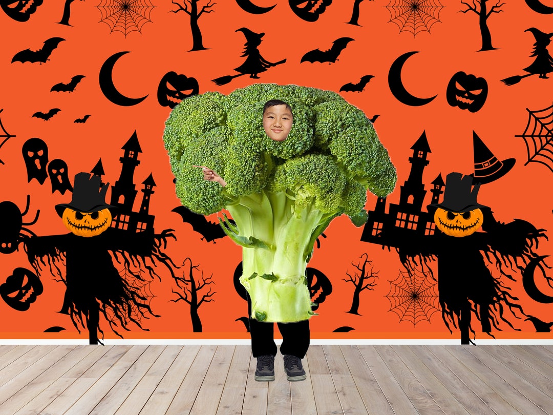 Broccoli Halloween Costume, Photo Prop, DIY Poster, Personalized ...