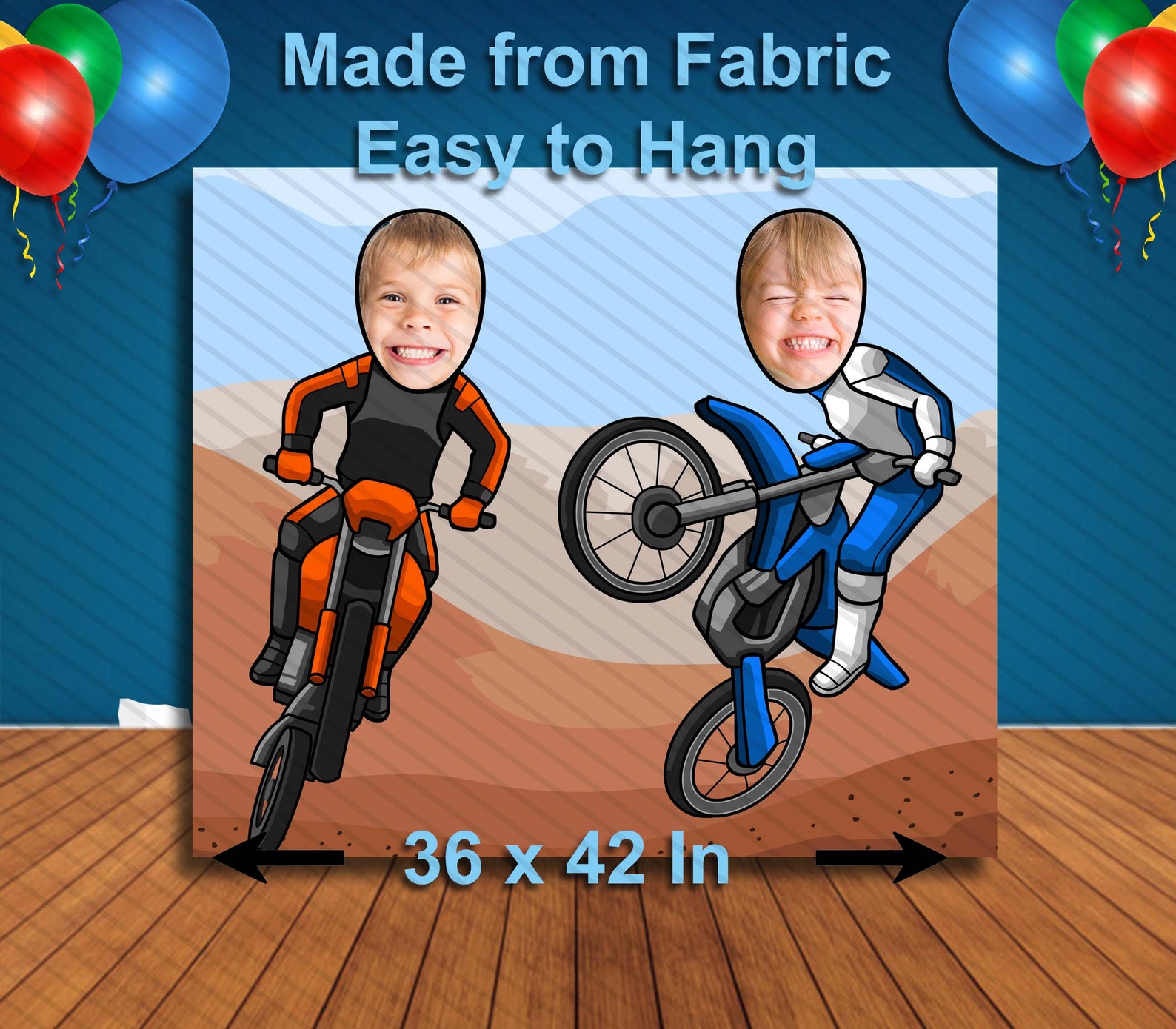 Motorcycles Party Selfie Photo Prop Motocross Decoration - Etsy