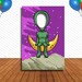 Chillin' Alien, Extraterrestrial Theme, 24x36 Photo Standee, Face Hole ...