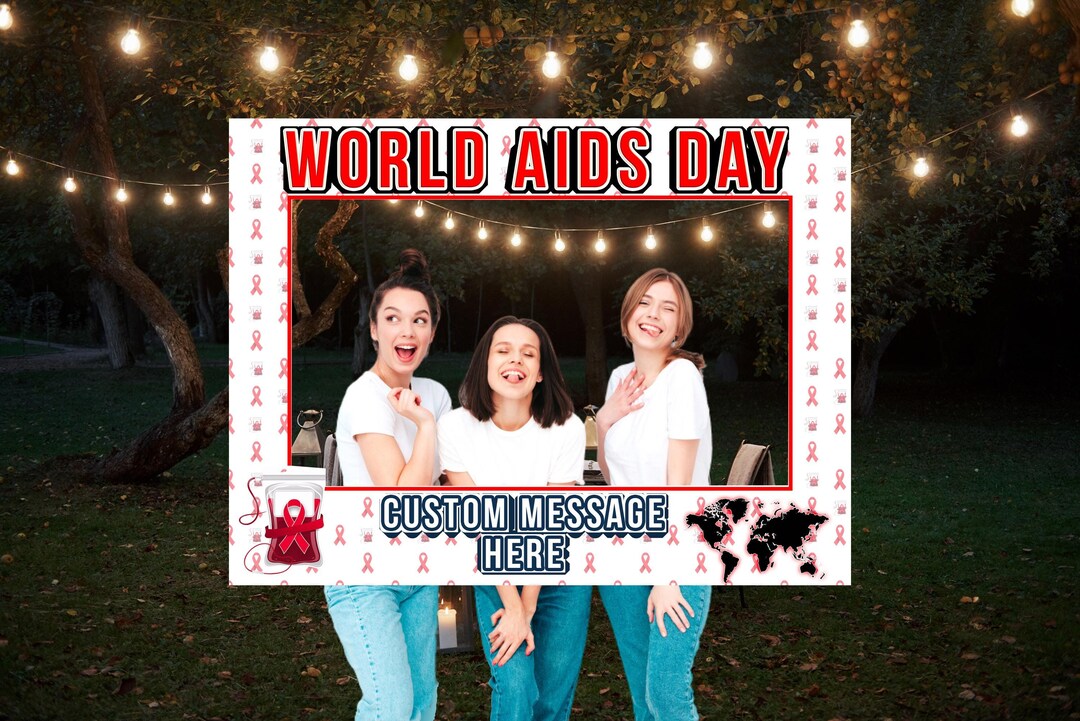 World Aids Day Photo Booth Frame: DIY Custom Message Prop - Etsy