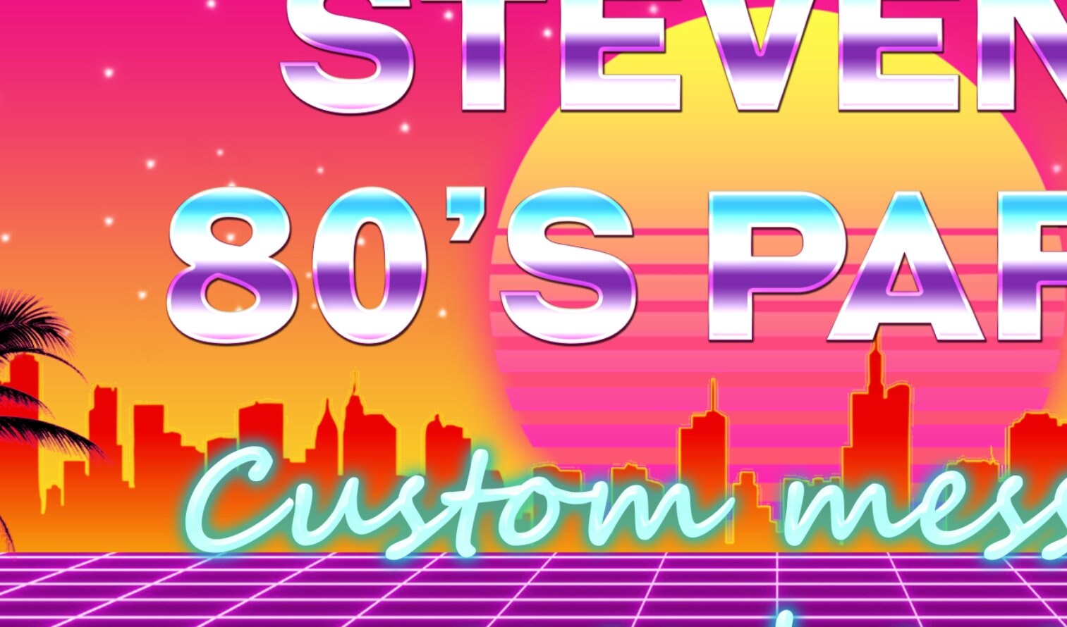 80s Party Banner 80s Party Birthday Banner Party Supplies - Etsy
