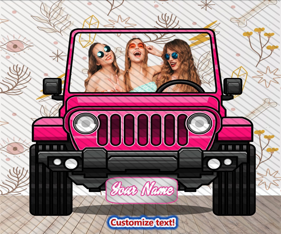 Pink Car Photo Prop, Girl's Birthday Party DIY, Sweet 16, Princess ...