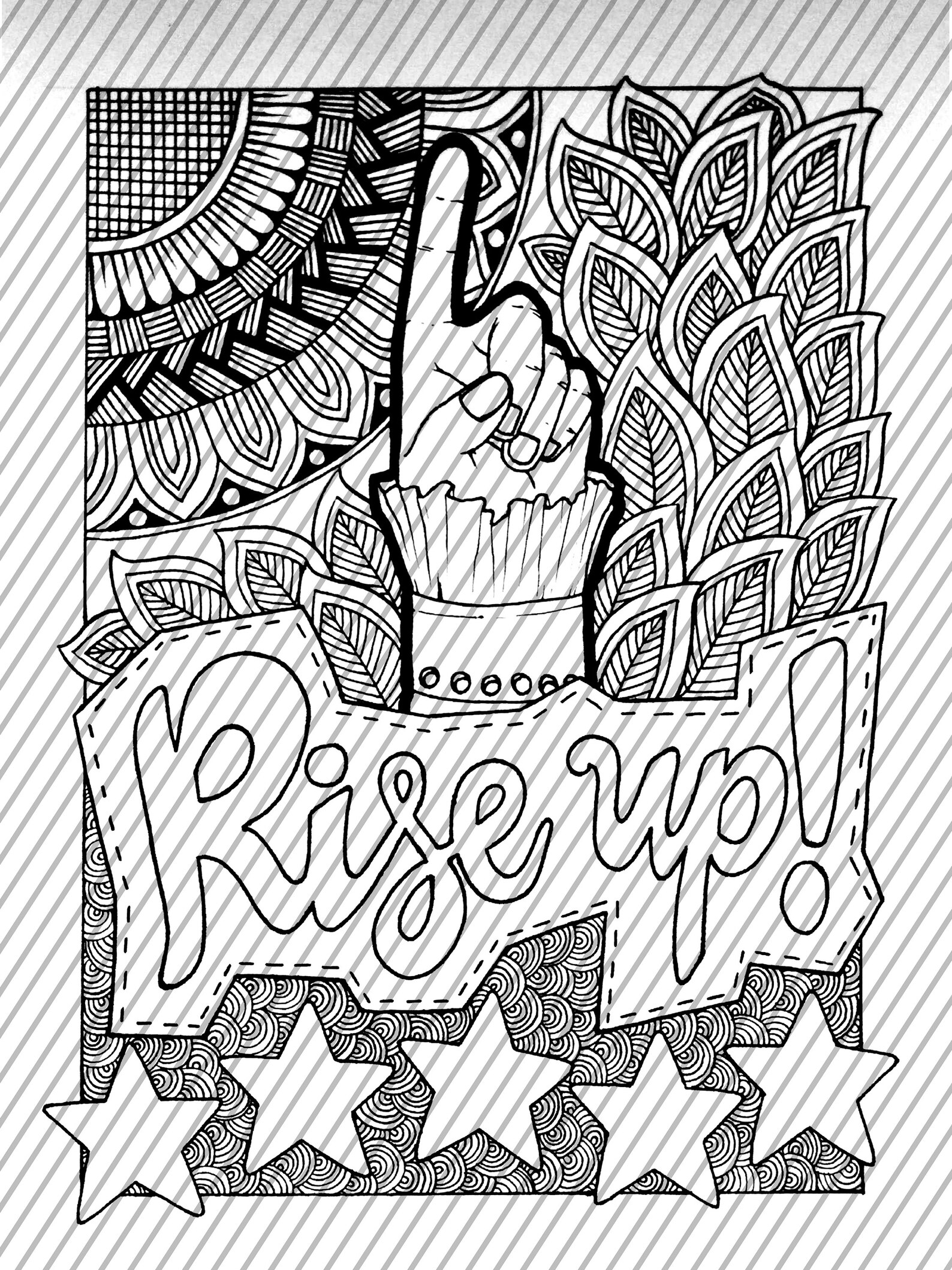 Rise Up Hamilton Musical Coloring Page Large Coloring Sheet | Etsy
