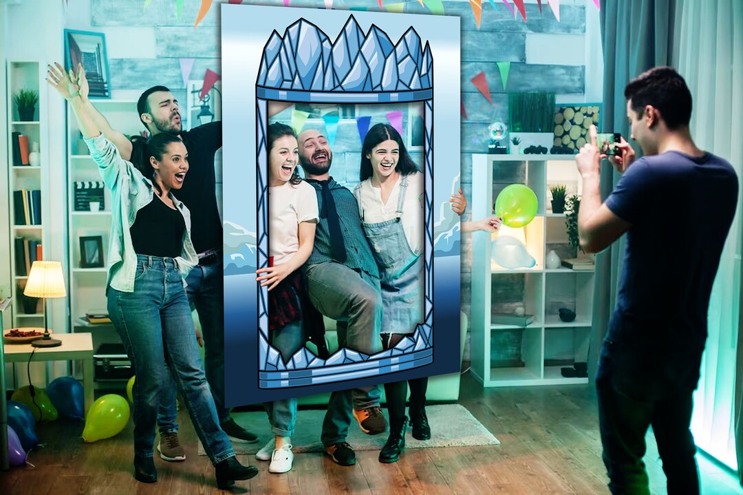 Ice Capsule Photo Prop, Photo Booth Selfie Frame, DIY Party Props - Etsy