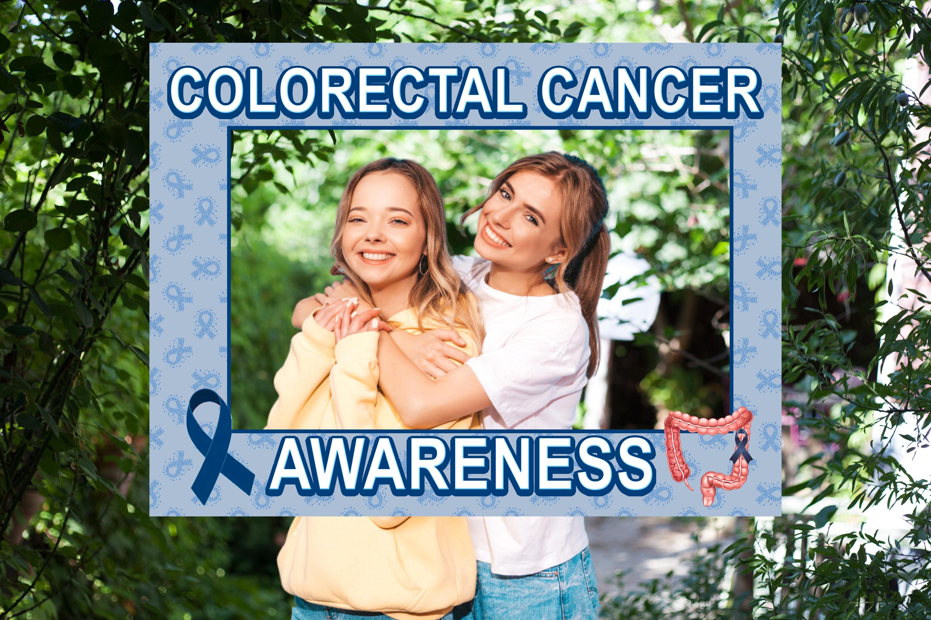 Colorectal Cancer Awareness, Photo Booth Selfie Frame, DIY Party Prop ...