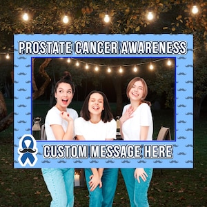 Prostate Cancer Awareness, Custom Message Prop, DIY Photo Booth Props ...