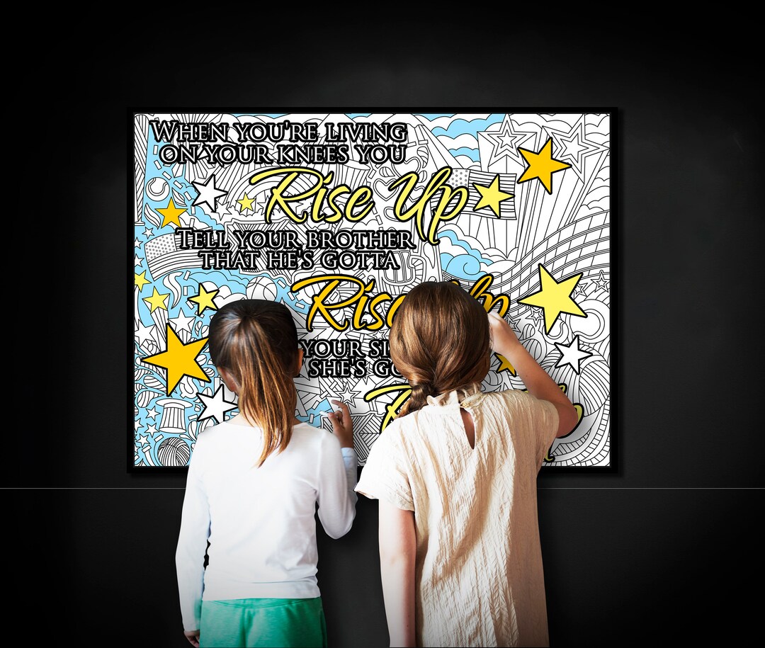 Hamilton 'my Shot' Song Lyric Giant Coloring Poster - Etsy