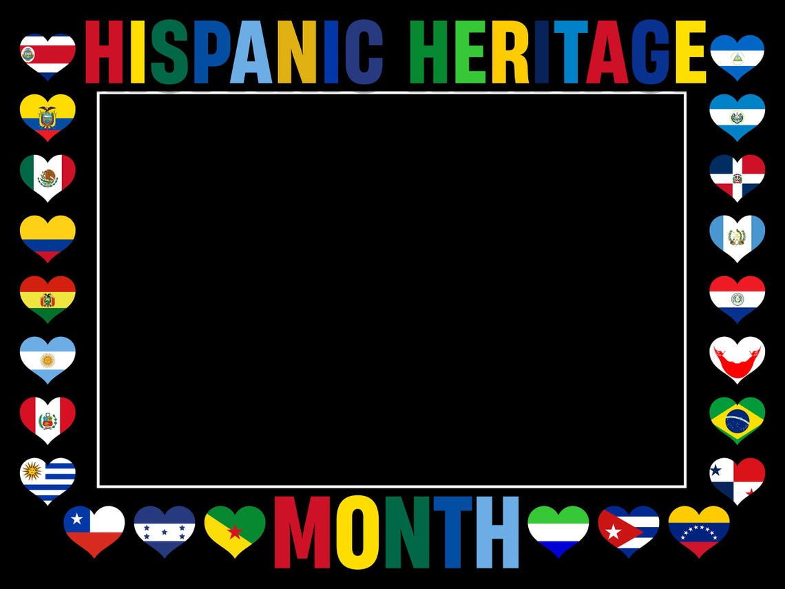 Hispanic Heritage Month, DIY Photo Booth Frame, Party Selfie Prop - Etsy