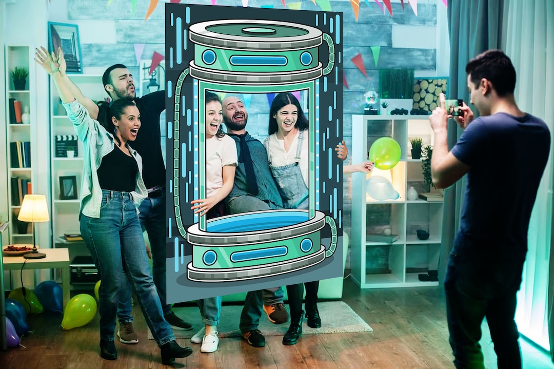 Teleport Machine Photo Booth Frame: DIY Party Selfie Prop - Etsy