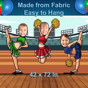 Cheerleader Cutout, Hole in Face, Party Selfie Photo Booth Prop ...