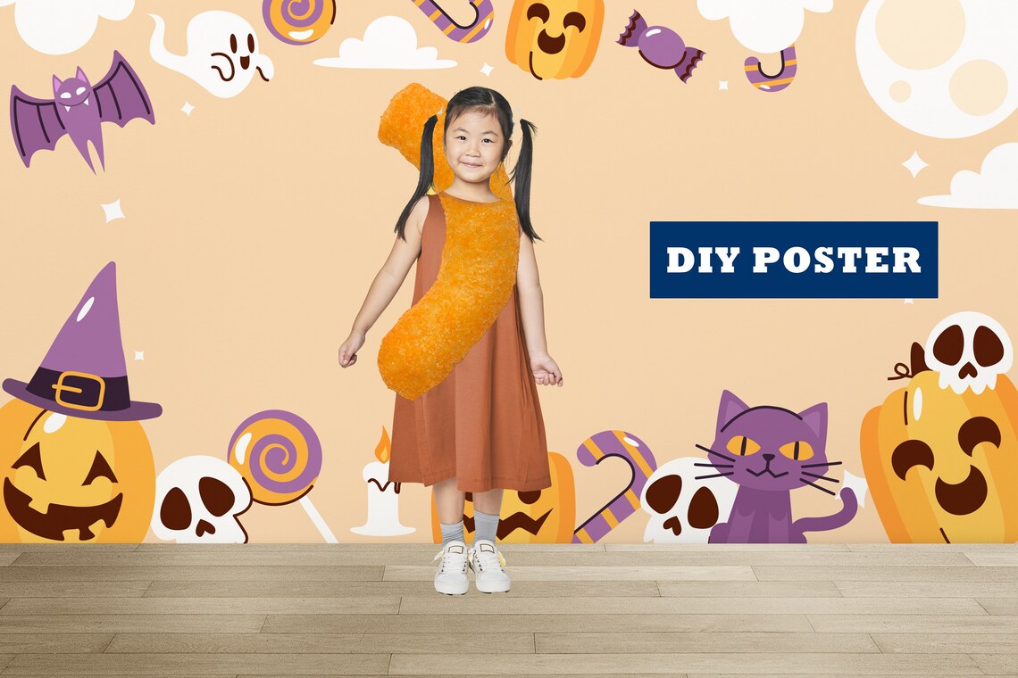 Single Cheeto Halloween Costume, Photo Prop, DIY Poster, Photo Booth ...