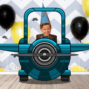 Turboprop Aircraft Photo Prop, Airplane DIY, Photo Booth Selfie Frame ...