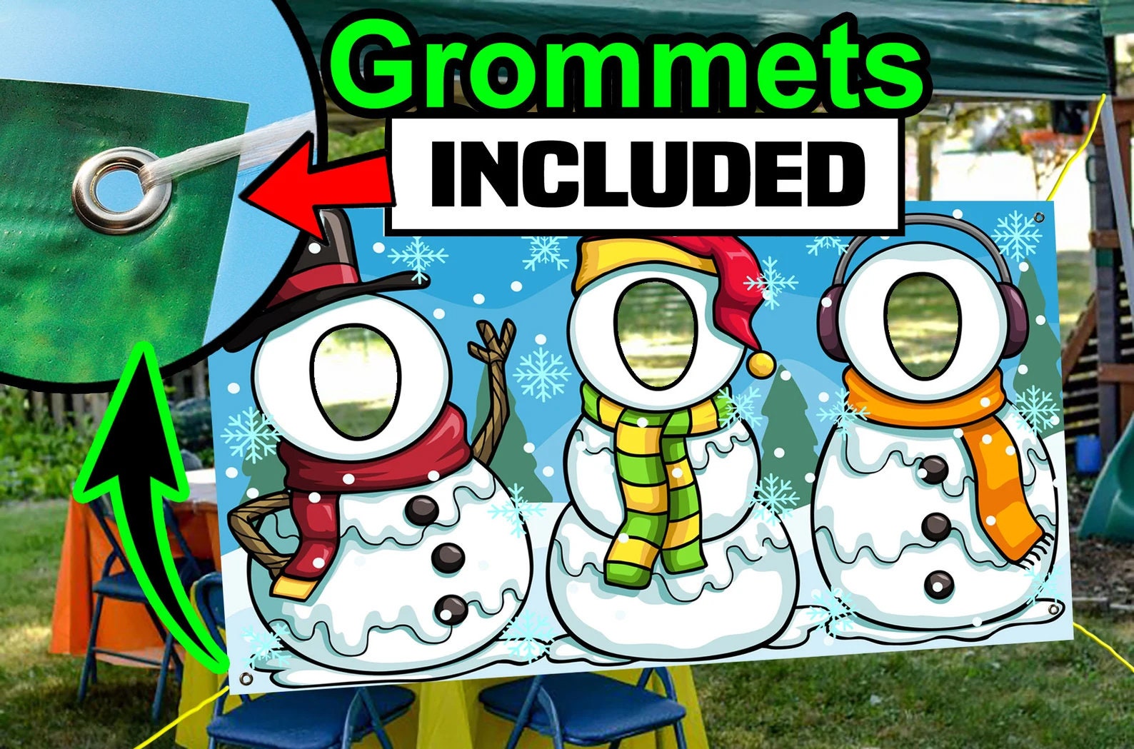 Snowman Hole in Face Party Selfie Photo Prop Winter - Etsy Canada