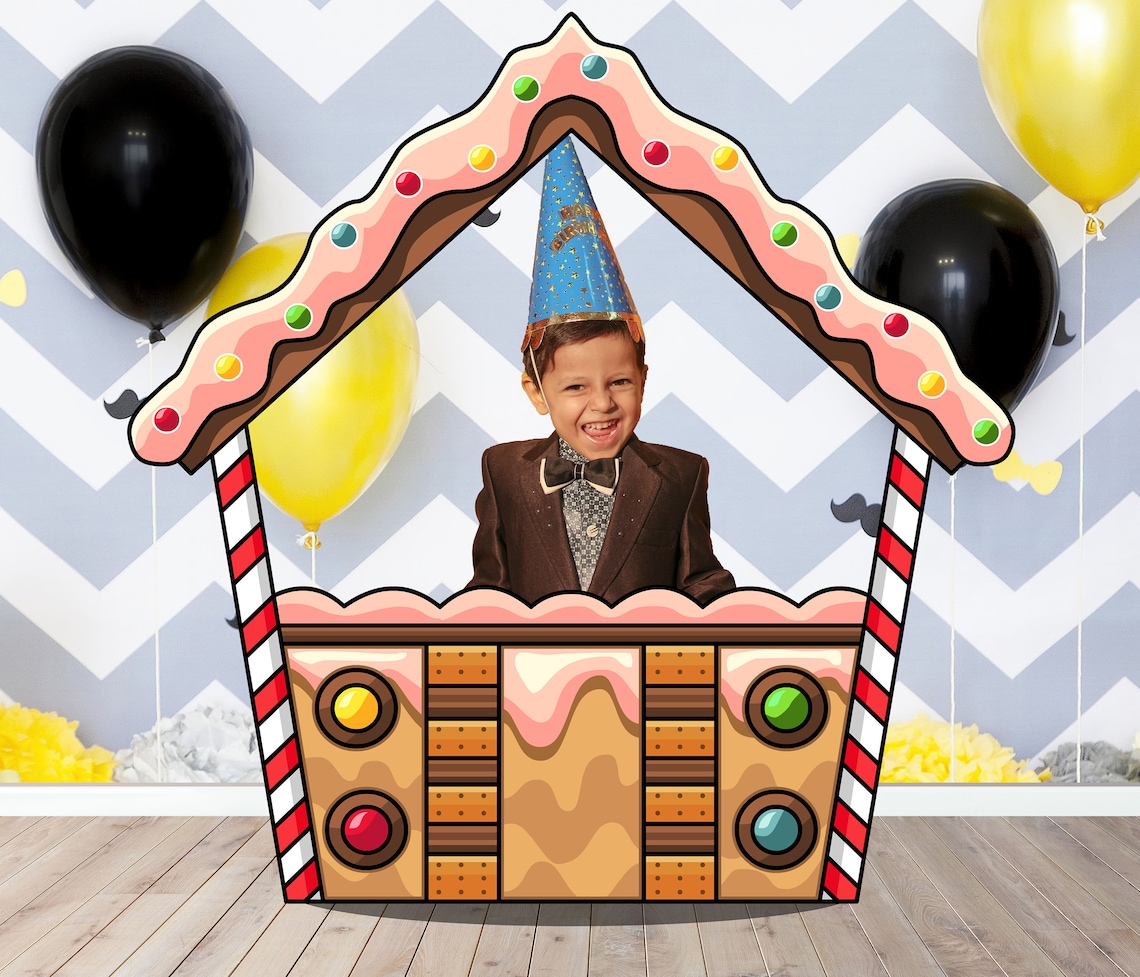 Gingerbread House Photo Prop Christmas Party DIY Photo Booth - Etsy