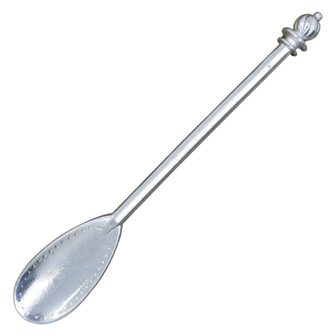 Pewter Jam Spoon With Turned Knob Handle Hand-cast in Fine - Etsy