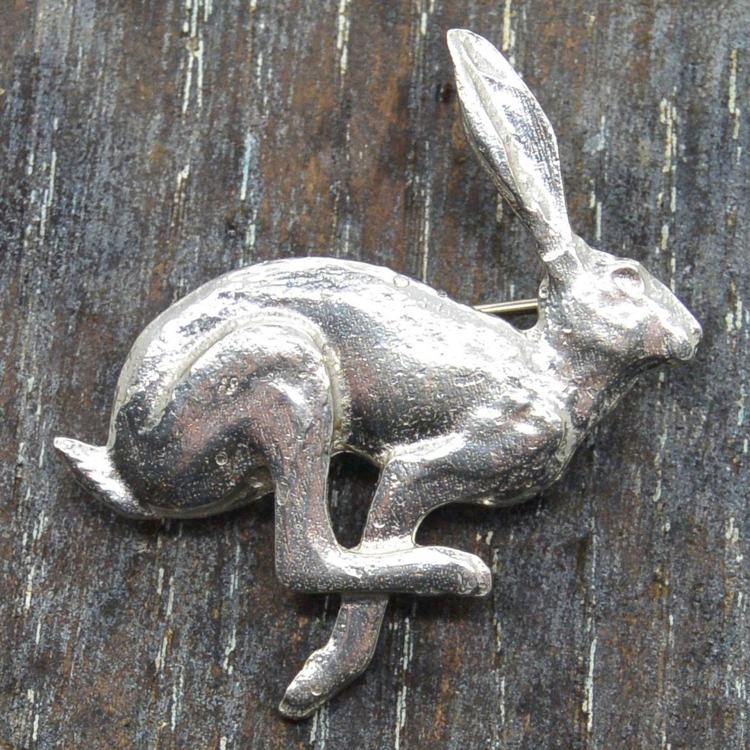 Hare Brooch in Fine Pewter, Handmade by William Sturt – Nature Lover’s ...