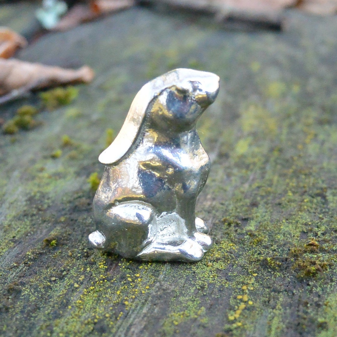 Pewter Lucky Hare, Hare Sculpture, Handmade, in Finest Pewter, by ...