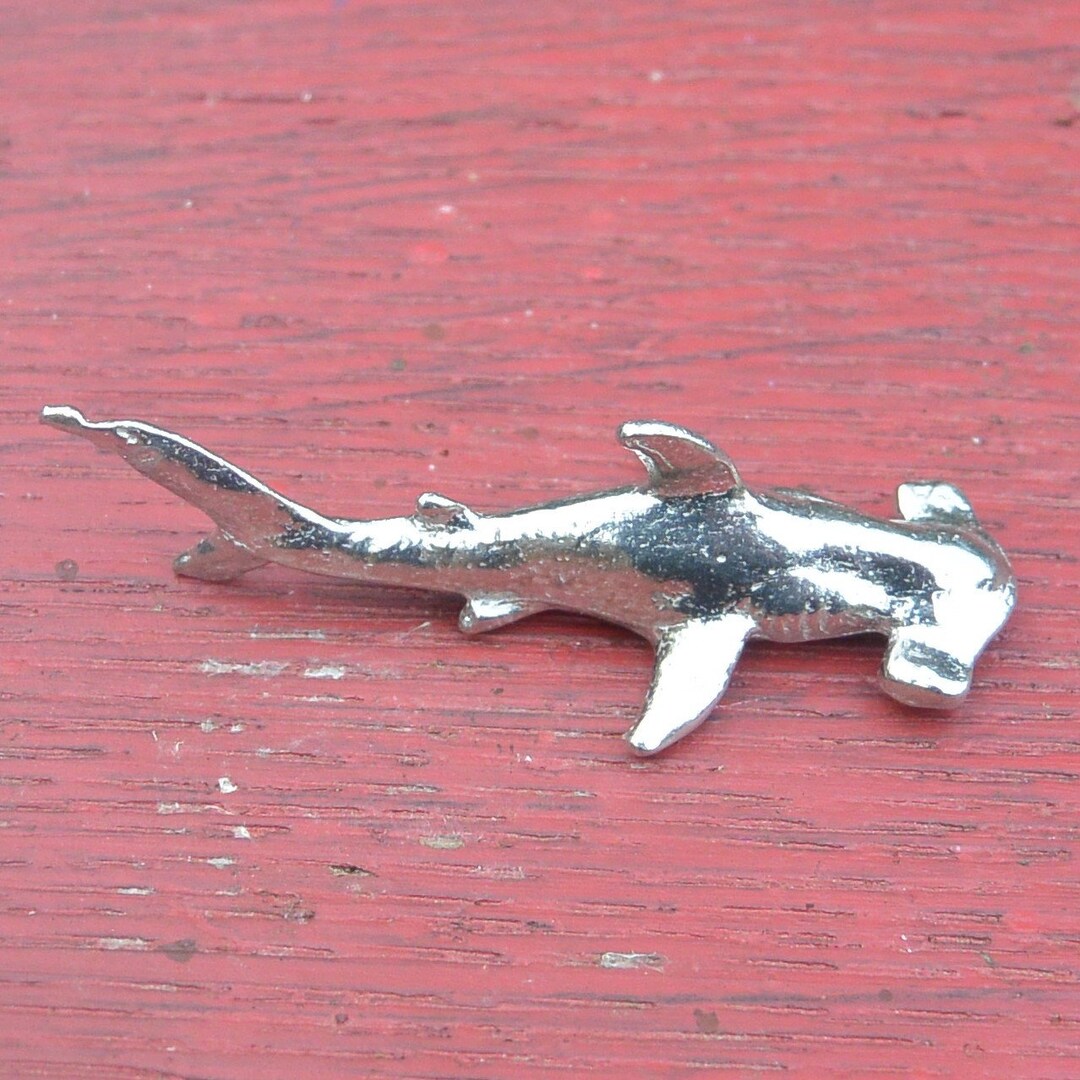Hammerhead Shark Figurine, Miniature Shark, Handmade, in Fine Pewter ...