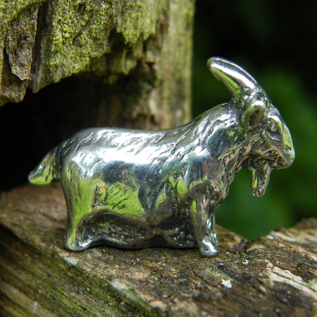Goat Figurine, Collectible Figurine, Handmade, in Fine Pewter, by ...
