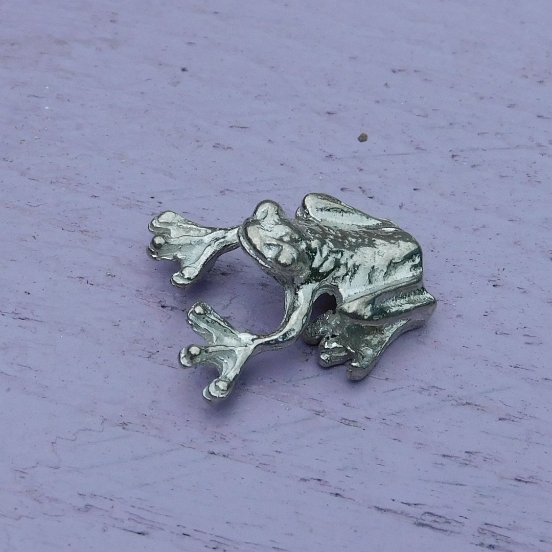 Miniature Frog, Frog Figurine, Hand Cast in Fine Pewter by William ...
