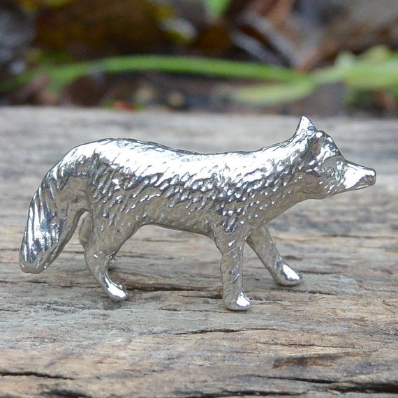 Fox Figurine Fox Miniature Fox Sculpture Handmade in Fine | Etsy