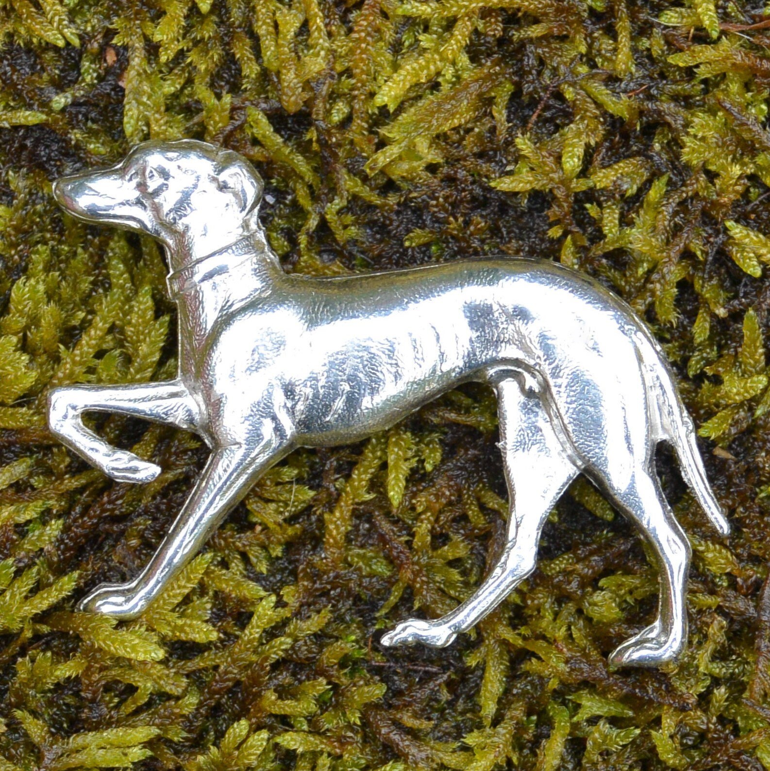 Greyhound Brooch Greyhound Lovers Gift Hand Cast in Fine - Etsy