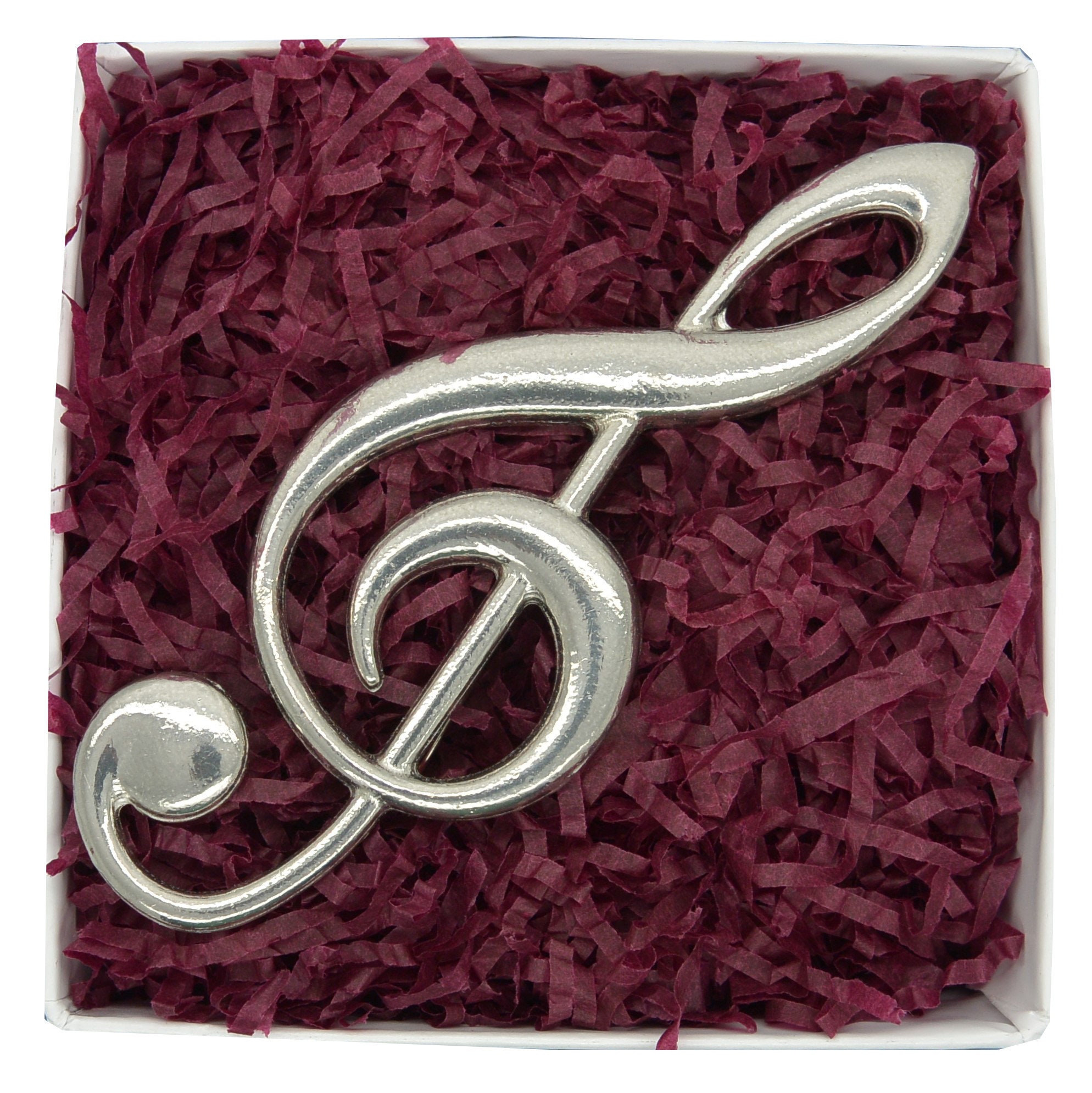 Statement Treble Clef Brooch Music Brooch Handmade in Fine | Etsy