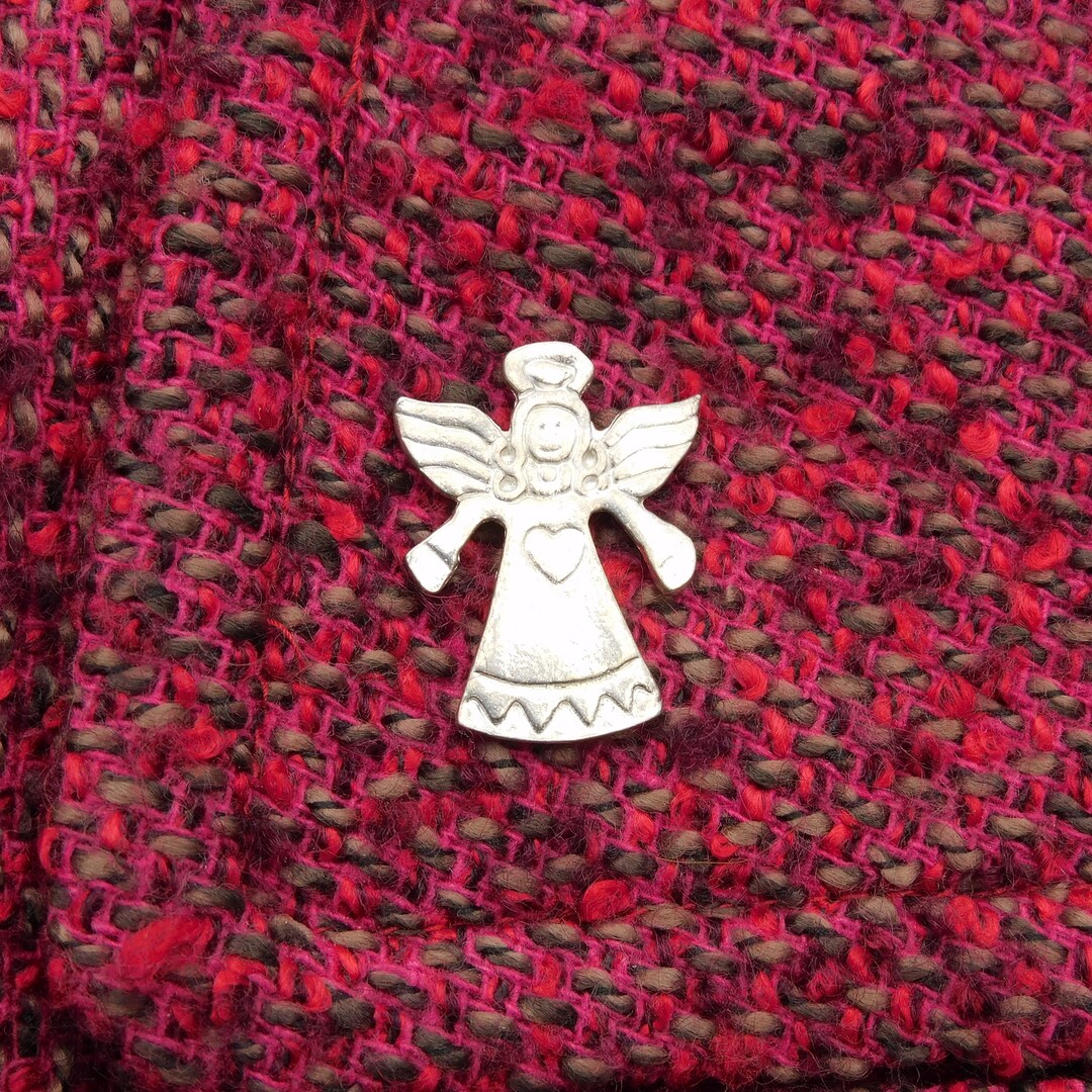 Guardian Angel Brooch, Symbol of Hope and Protection, Handmade in Fine ...