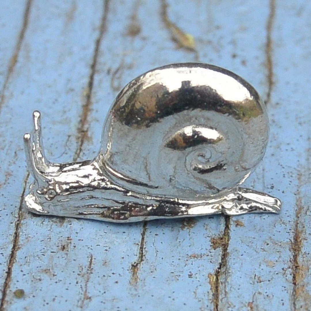 Snail Figurine, Miniature Snail, Handmade, in Fine Pewter, by William ...