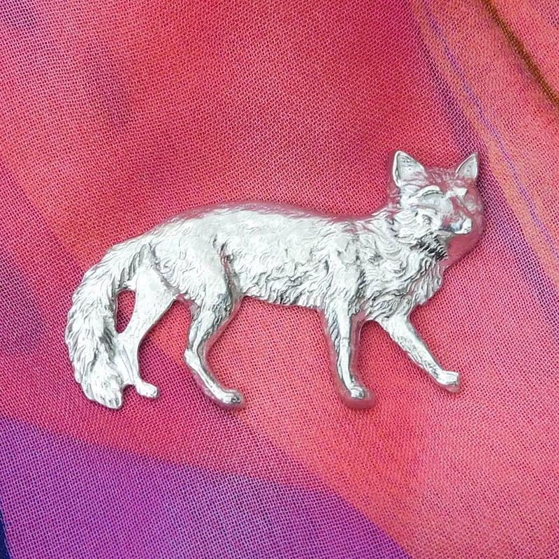 Fox Brooch - Etsy